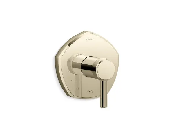 KOHLER Occasion Rite-temp Valve Trim With Lever Handle - Vibrant French Gold