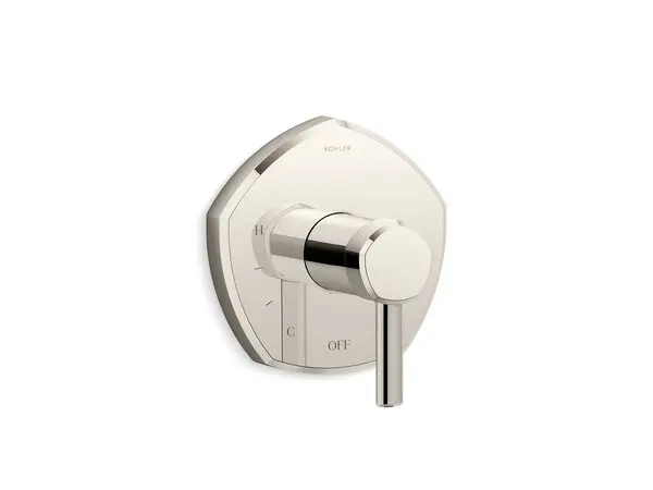 KOHLER Occasion Rite-temp Valve Trim With Lever Handle - Vibrant Polished Nickel