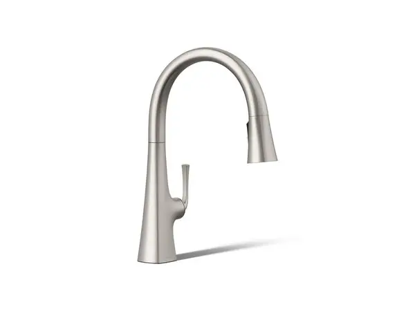 KOHLER Graze Pull-down Kitchen Sink Faucet With Three-function Sprayhead - One-color