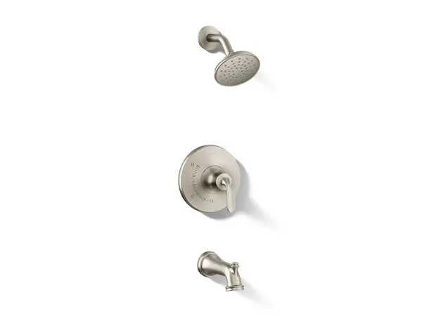 KOHLER Bellera Rite-temp Bath And Shower Trim Kit, 1.75 Gpm - Vibrant Brushed Nickel
