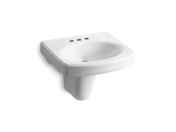 KOHLER Pinoir 22" Oval Wall-mount Bathroom Sink With Glazed Underside - One-color