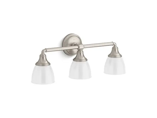 KOHLER Devonshire Three-light Sconce - Brushed Nickel