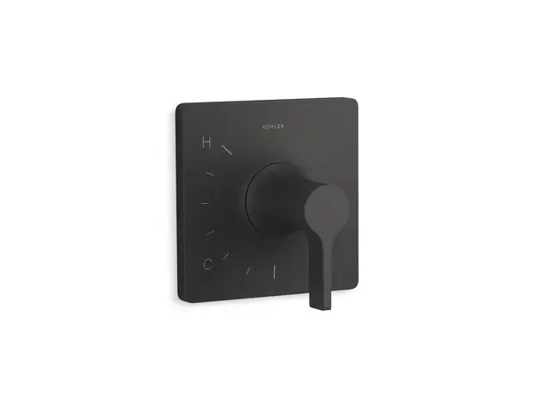 KOHLER Venza Rite-temp Valve Trim - Matte Black