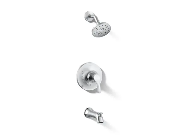 KOHLER Simplice Rite-temp Bath And Shower Trim Kit, 1.75 Gpm - Polished Chrome