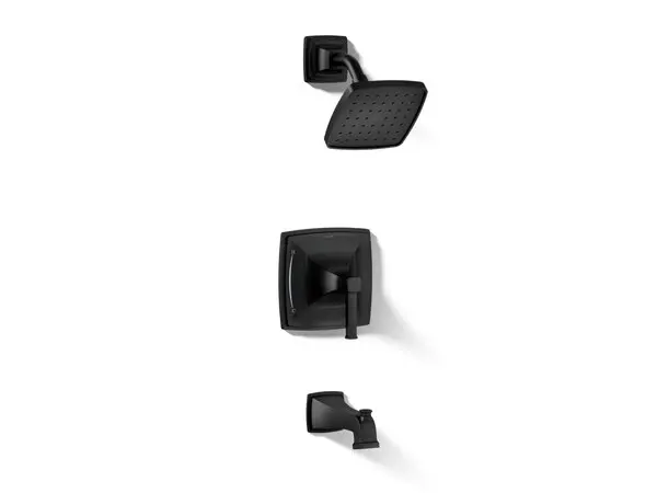 KOHLER Riff Rite-temp Bath And Shower Trim Kit, 1.75 Gpm - Matte Black