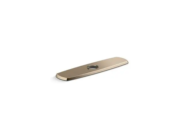 KOHLER Graze Three-hole Kitchen Faucet Escutcheon - Vibrant Brushed Bronze