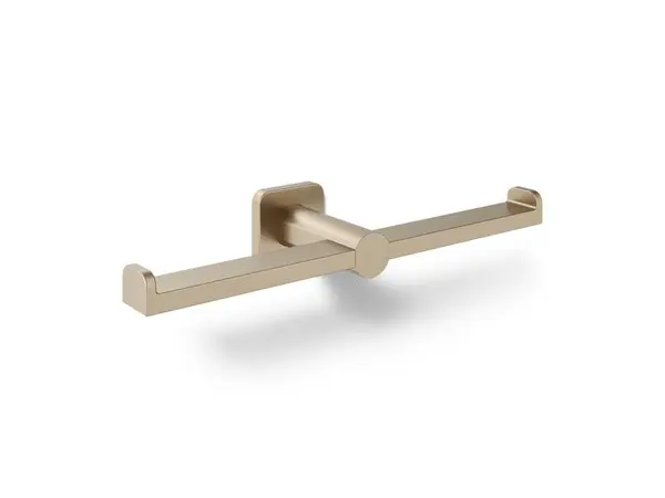 KOHLER Parallel Double Toilet Paper Holder - Vibrant Brushed Bronze