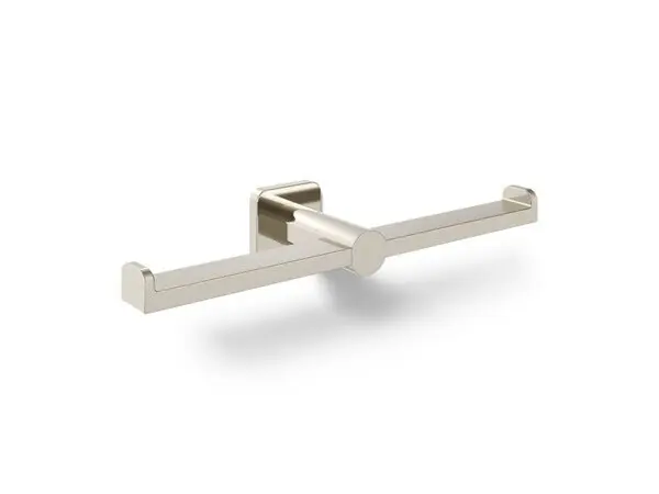 KOHLER Parallel Double Toilet Paper Holder - Vibrant Polished Nickel