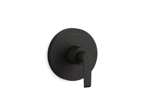 KOHLER Avid Rite-temp Valve Trim With Lever Handle - Matte Black