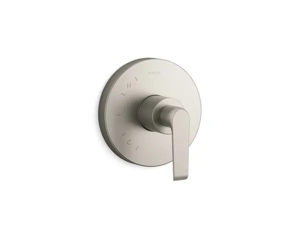 KOHLER Avid Rite-temp Valve Trim With Lever Handle - Vibrant Brushed Nickel