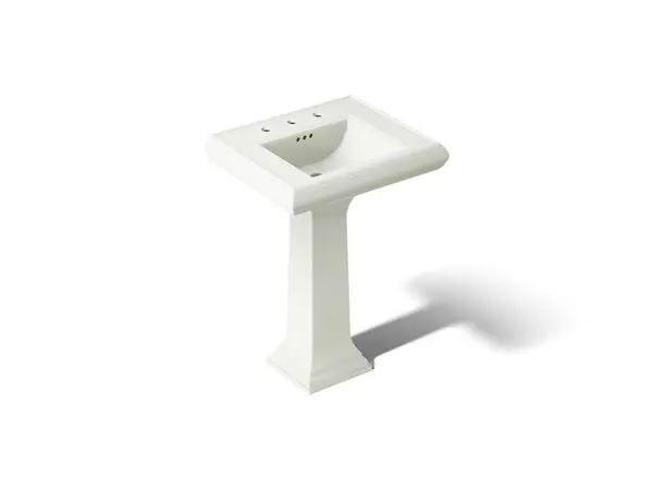 KOHLER Memoirs Classic 24-1/4" Rectangular Pedestal Bathroom Sink - One-color