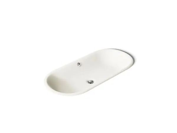 KOHLER Iron Plains 33" Oval Drop-in/undermount/vessel Bathroom Sink With Biscuit Painted Underside - One-color