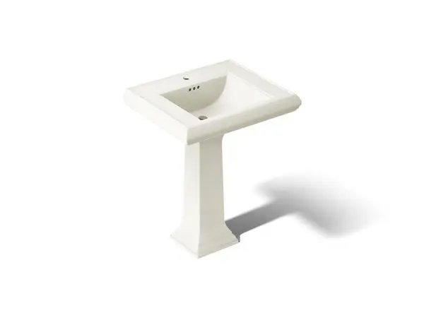 KOHLER Memoirs Classic 27-1/4" Rectangular Pedestal Bathroom Sink - One-color