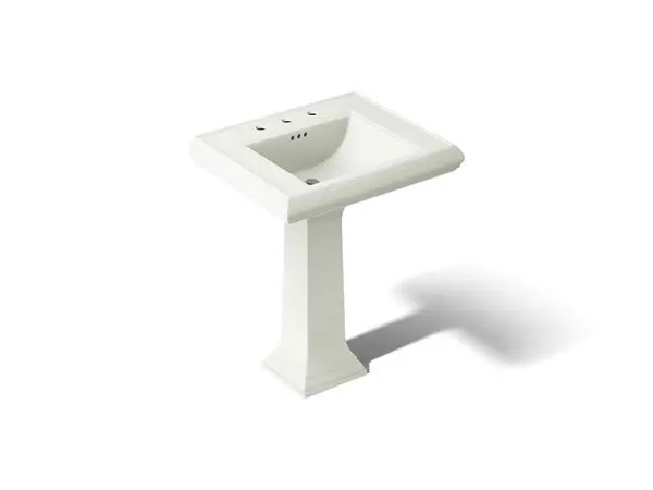 KOHLER Memoirs Classic 27-1/4" Rectangular Pedestal Bathroom Sink - One-color