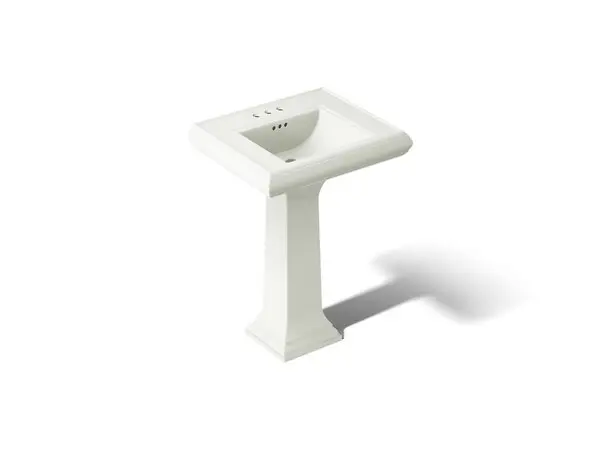 KOHLER Memoirs Classic 24-1/4" Rectangular Pedestal Bathroom Sink - One-color