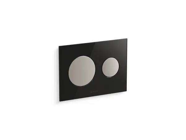 KOHLER Skim Dual-flush Actuator Plate For 2" X 4" In-wall Tank And Carrier System - Black Black