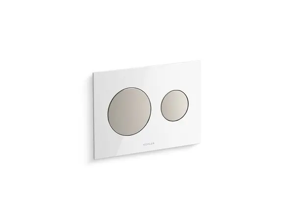 KOHLER Skim Dual-flush Actuator Plate For 2" X 4" In-wall Tank And Carrier System - White