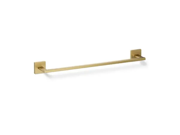 KOHLER Square 18" Towel Bar - Vibrant Brushed Moderne Brass