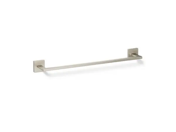 KOHLER Square 18" Towel Bar - Vibrant Brushed Nickel
