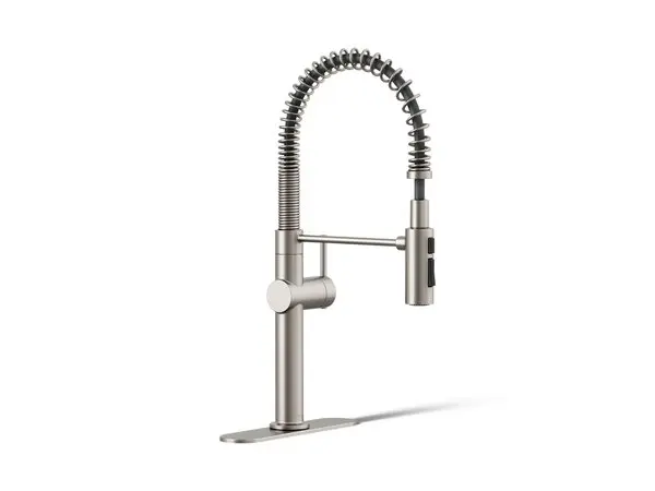 KOHLER Crue Semi-professional Kitchen Sink Faucet With Three-function Sprayhead - One-color