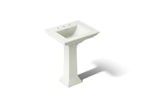 KOHLER Memoirs Stately 25" Rectangular Pedestal Bathroom Sink - One-color
