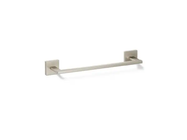 KOHLER Square 12" Towel Bar - Vibrant Brushed Nickel