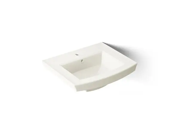 KOHLER Archer 24" Rectangular Pedestal Bathroom Sink - One-color