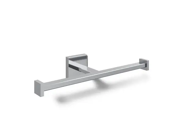 KOHLER Square Double Toilet Paper Holder - Polished Chrome