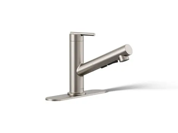KOHLER Crue Pull-out Kitchen Sink Faucet With Three-function Sprayhead - One-color