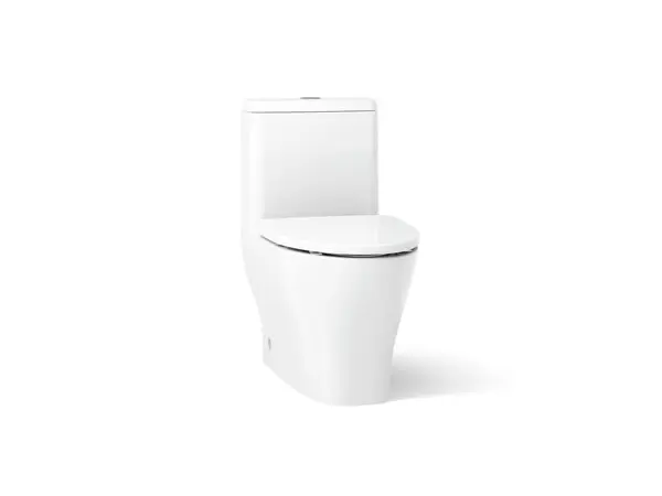 KOHLER Reach Curv One-piece Compact Elongated Toilet With Skirted Trapway, Dual-flush - One-color