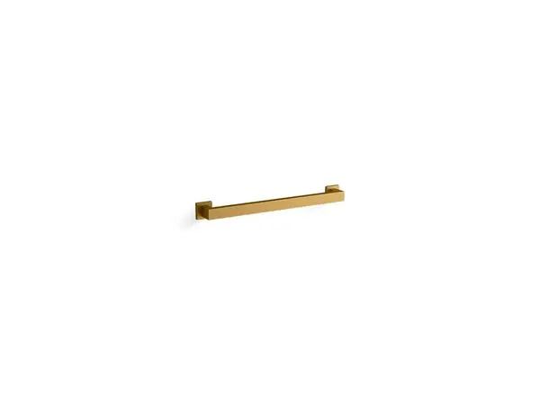 KOHLER Square 18" Grab Bar - Vibrant Brushed Moderne Brass