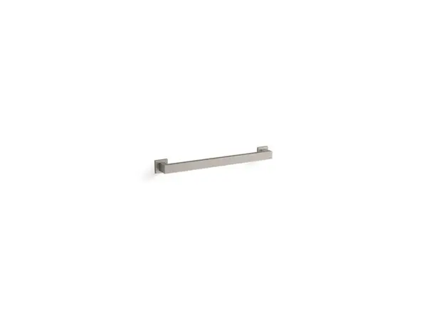KOHLER Square 18" Grab Bar - Vibrant Brushed Nickel
