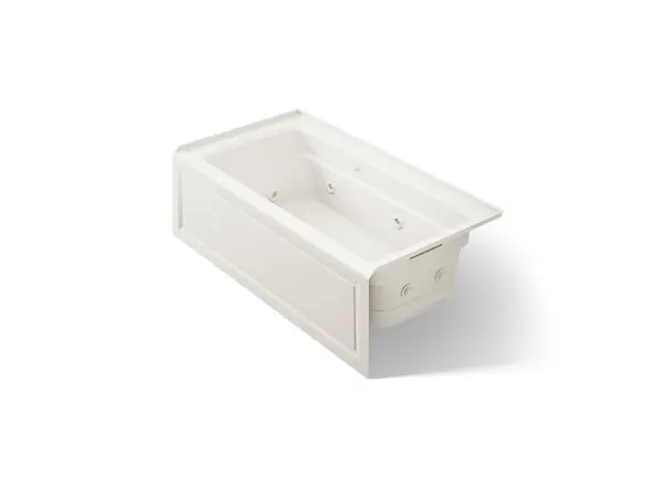 KOHLER Archer 60" X 32" Alcove Heated Bubblemassage Air Bath And Whirlpool, Right Drain - One-color