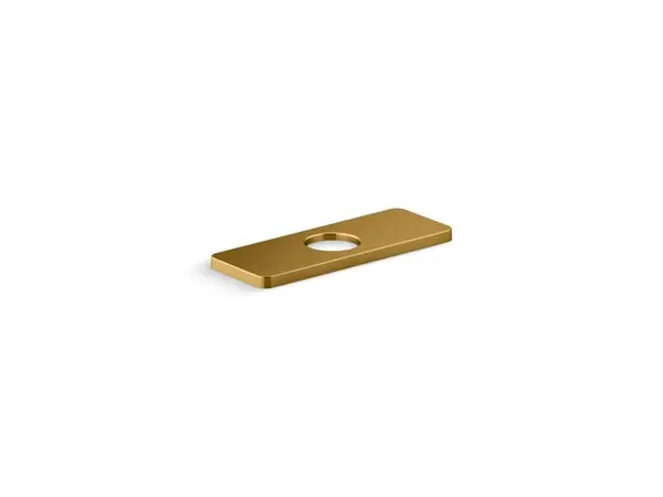 KOHLER Parallel Escutcheon Plate - Vibrant Brushed Moderne Brass