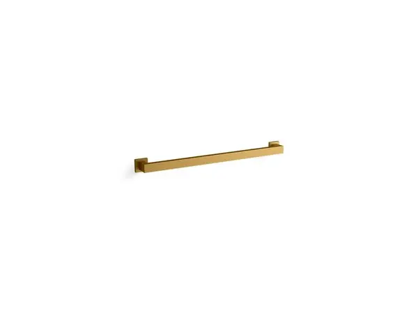 KOHLER Square 24" Grab Bar - Vibrant Brushed Moderne Brass