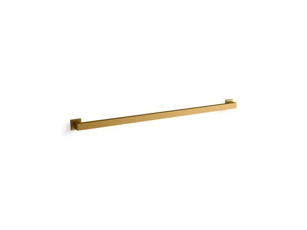 KOHLER Square 36" Grab Bar - Vibrant Brushed Moderne Brass