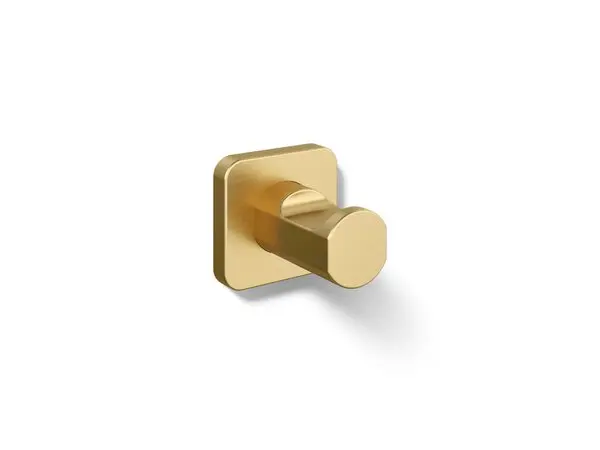 KOHLER Parallel Robe Hook - Vibrant Brushed Moderne Brass