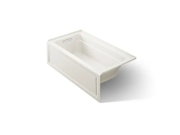 KOHLER Archer 60" X 32" Alcove Heated Bubblemassage Air Bath, Left Drain - One-color