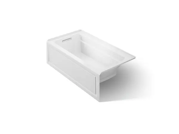 KOHLER Archer 60" X 32" Alcove Heated Bubblemassage Air Bath, Left Drain - One-color