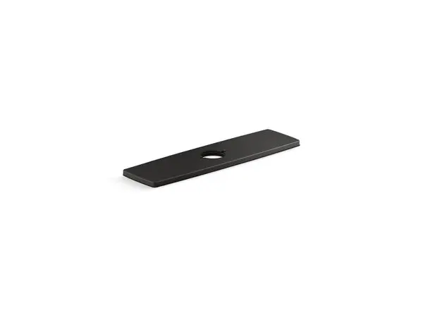 KOHLER Riff Three-hole Kitchen Faucet Escutcheon - Matte Black
