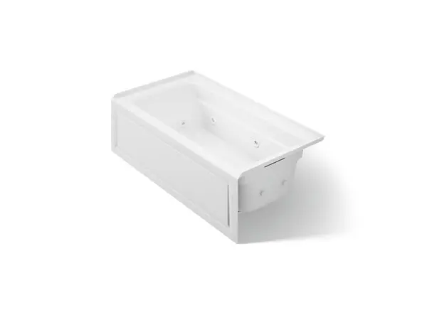 KOHLER Archer 60" X 32" Alcove Heated Whirlpool Bath, Right Drain - One-color