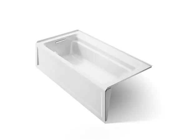 KOHLER Archer 72" X 36" Alcove Bath With Bask Heated Surface, Left Drain - One-color