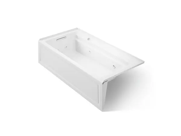 KOHLER Archer 72" X 36" Alcove Whirlpool Bath With Bask Heated Surface, Left Drain - One-color