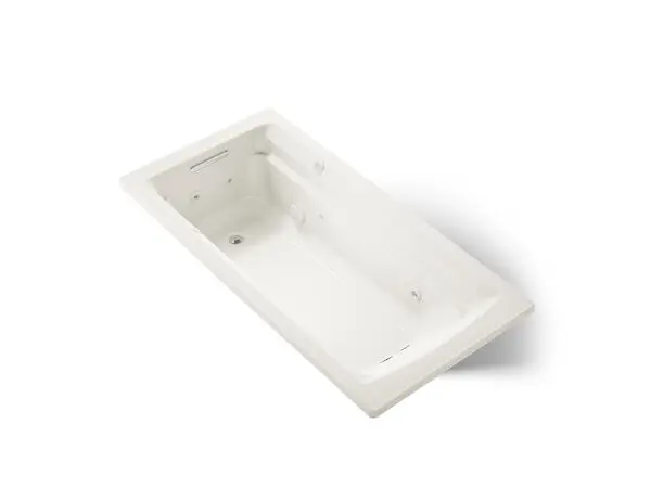KOHLER Archer 72" X 36" Drop-in Heated Bubblemassage Air Bath And Whirlpool - One-color
