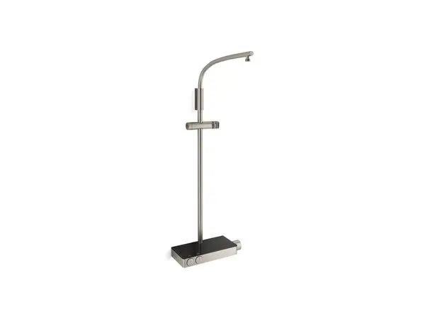 KOHLER Anthem Two-way Exposed Thermostatic Valve With Shower Column For Rainhead And Handshower - Vibrant Brushed Nickel