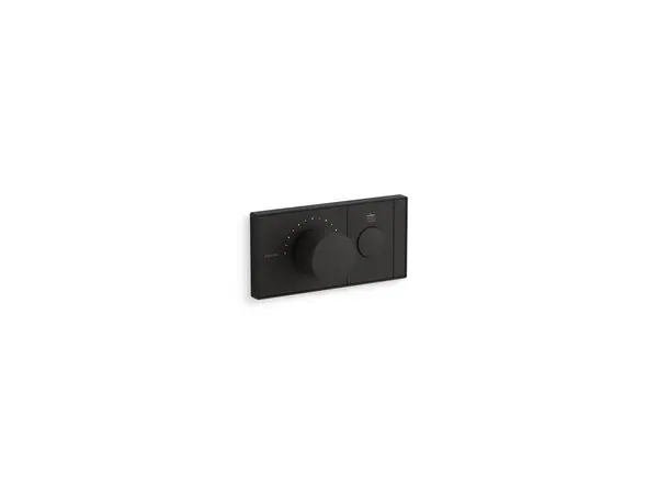 KOHLER Anthem One-outlet Recessed Mechanical Thermostatic Valve Control - Matte Black