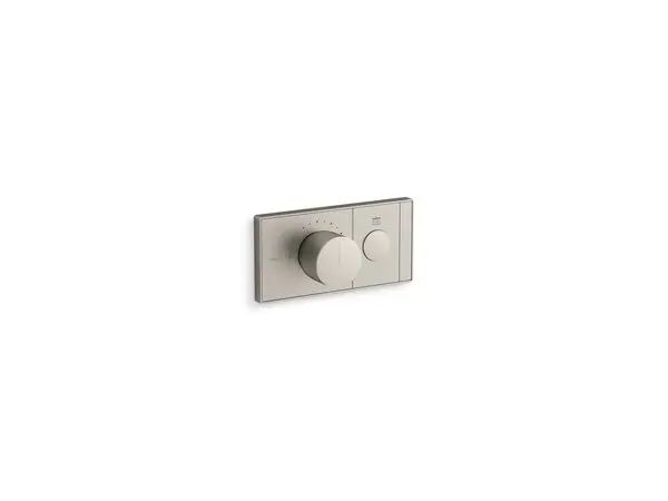 KOHLER Anthem One-outlet Recessed Mechanical Thermostatic Valve Control - Vibrant Brushed Nickel