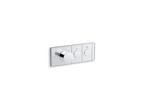 KOHLER Anthem Two-outlet Recessed Mechanical Thermostatic Valve Control - Polished Chrome