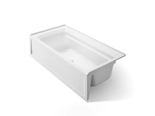 KOHLER Archer 72" X 36" Alcove Bath With Bask Heated Surface, Alcove, Right Drain - One-color