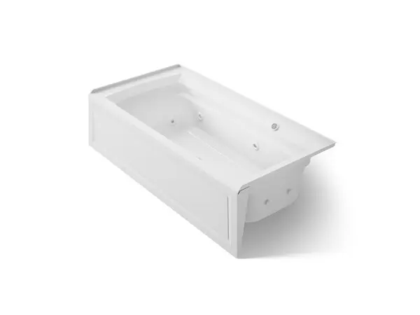 KOHLER Archer 72" X 36" Alcove Whirlpool Bath With Bask Heated Surface, Right Drain - One-color